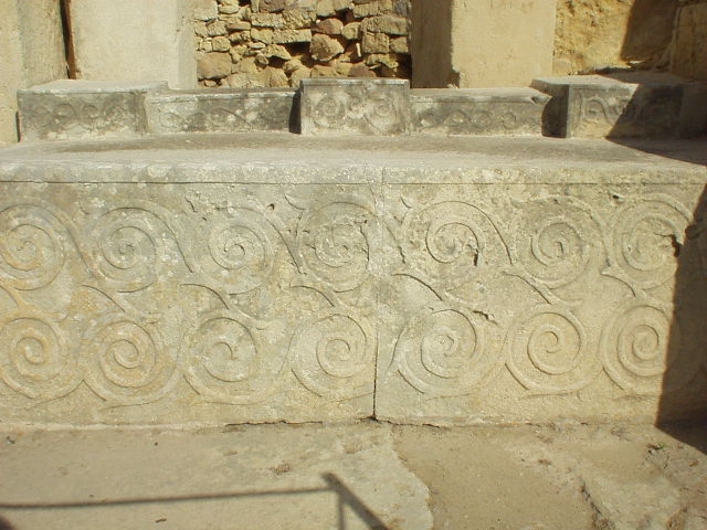 Tarxien temples, spiral stone work